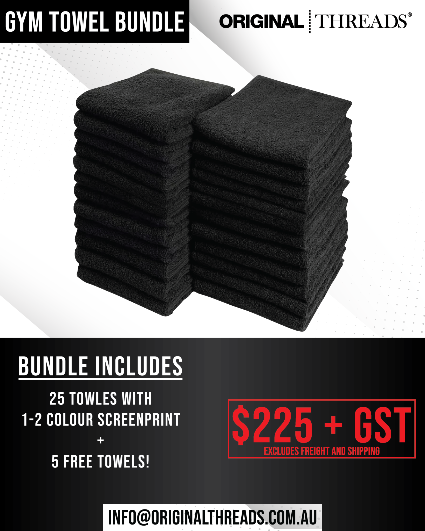 Printed Gym Towl Bundle – Original Threads